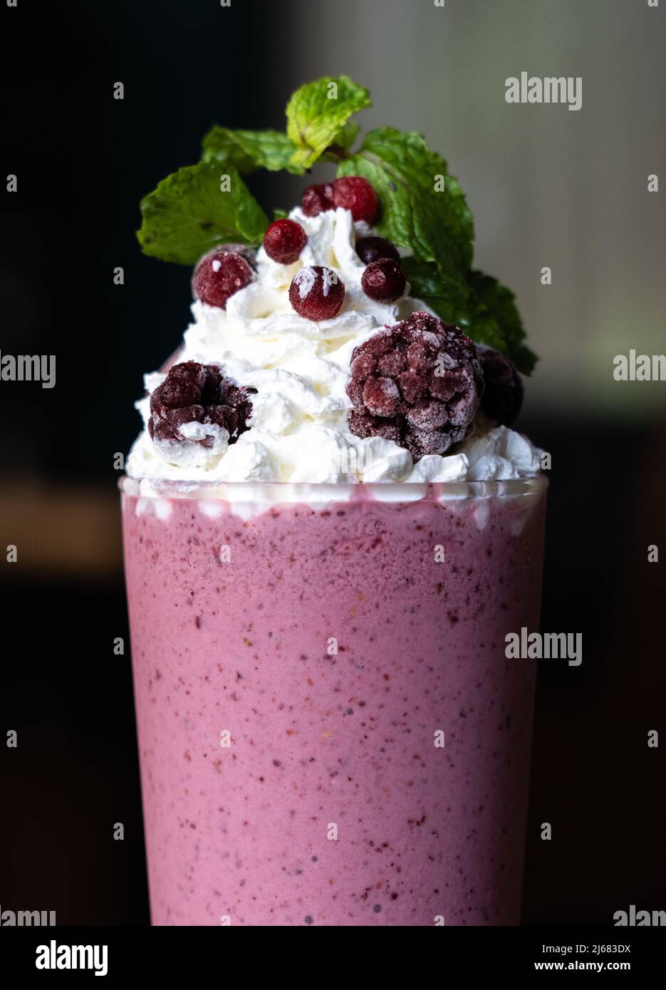 A mixed berry smoothie from one of the many cafes in Chiang Mai ...