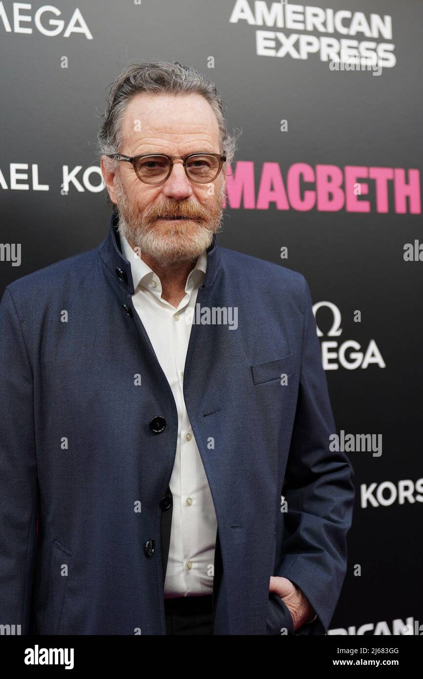 New York, USA. 28th Apr, 2022. Bryan Cranston at arrivals for MACBETH ...