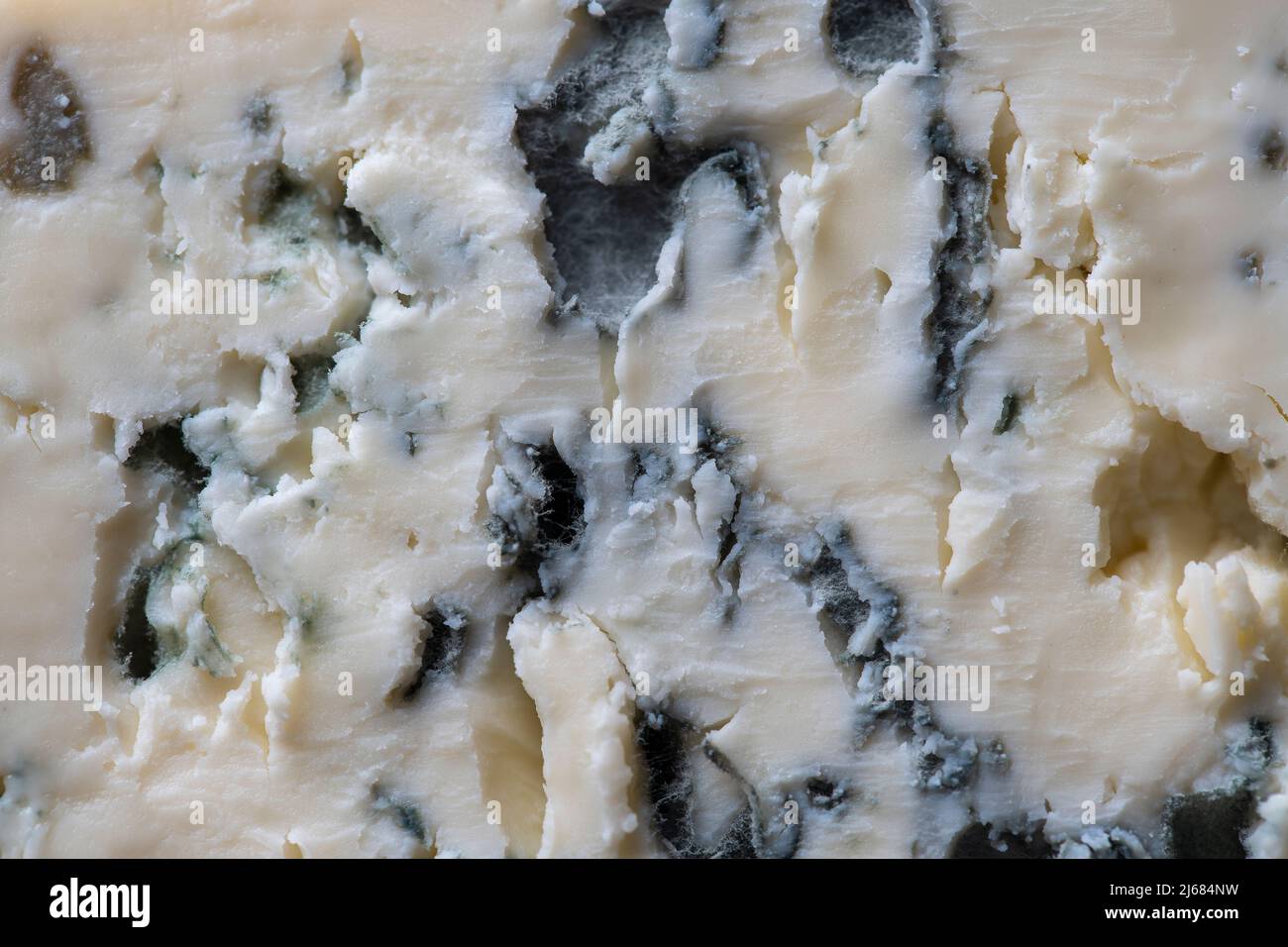 Blue cheese background and texture in the cut, top view, close up ...