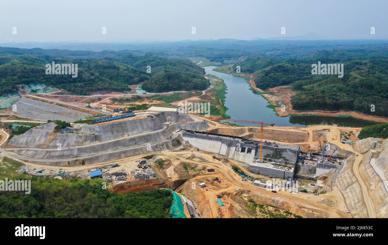 DANZHOU, CHINA - APRIL 27, 2022 - A view of the Tianjiaotan Water ...