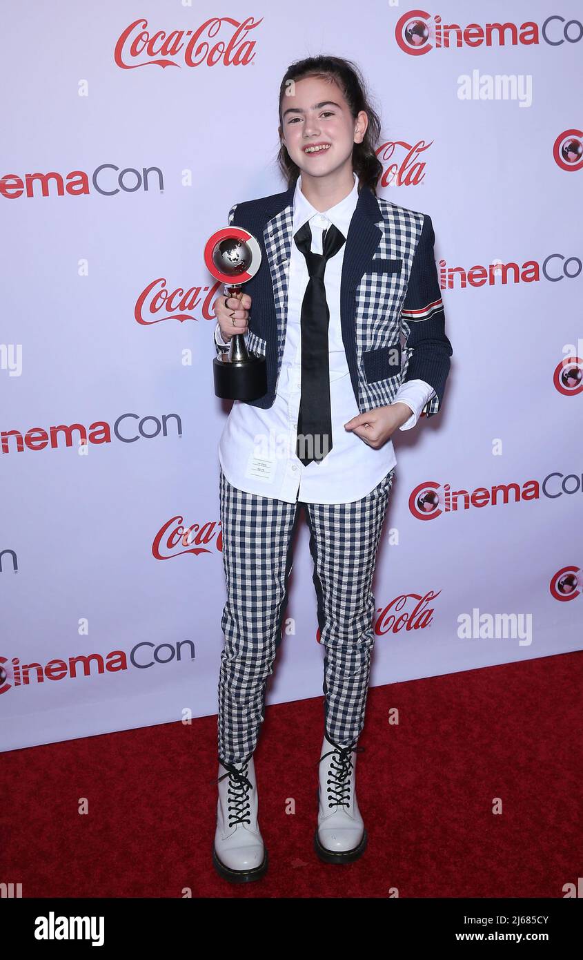 28 April 202 - Las Vegas, NV - Abby Ryder Fortson. CinemaCon 2022 Big ...