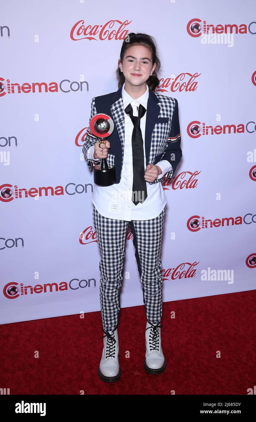 28 April 202 - Las Vegas, NV - Abby Ryder Fortson. CinemaCon 2022 Big ...