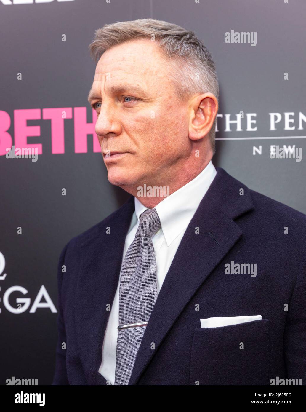 New York, NY - April 28, 2022: Actor Daniel Graig attends the "Macbeth ...