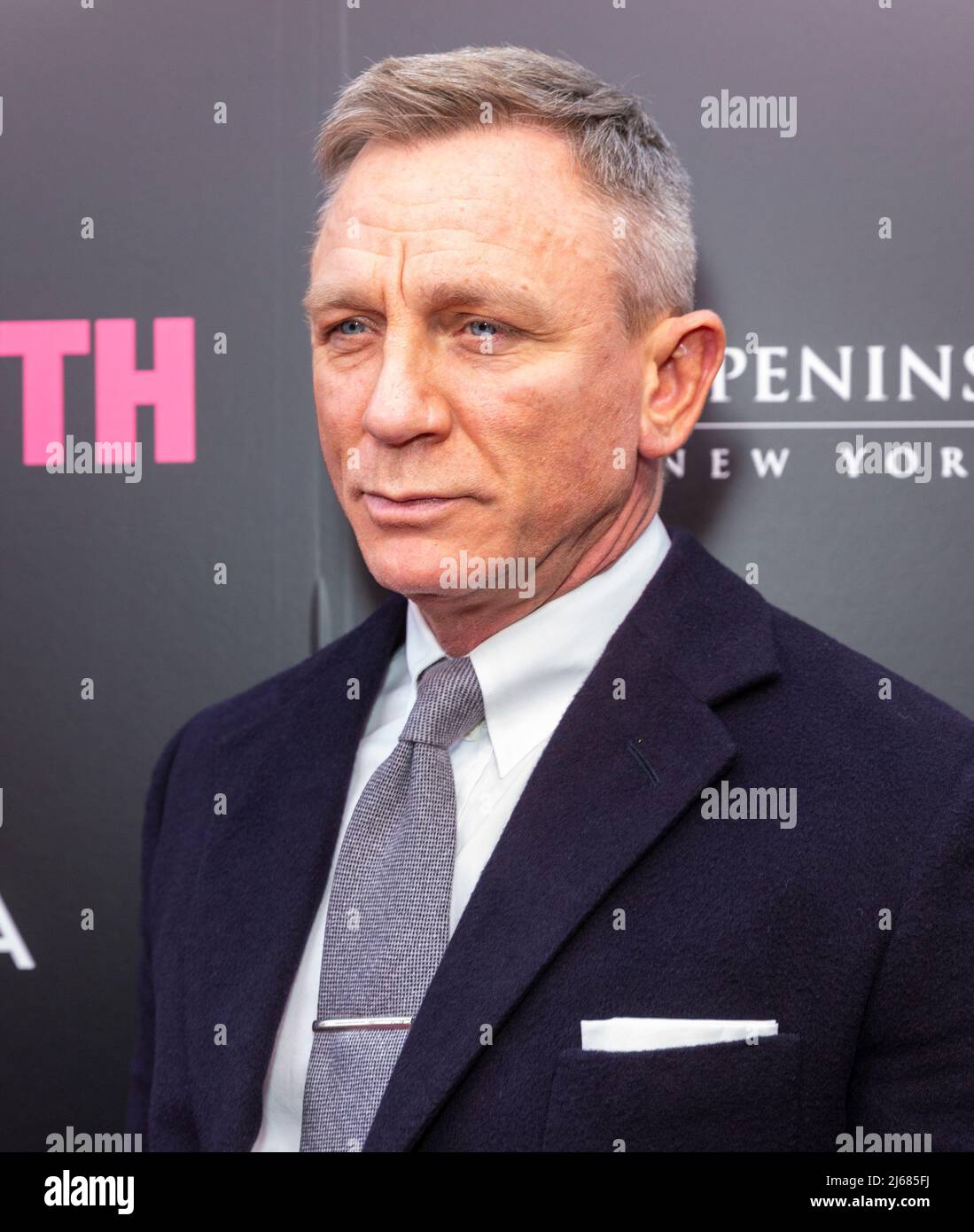 New York, NY - April 28, 2022: Actor Daniel Graig attends the "Macbeth ...