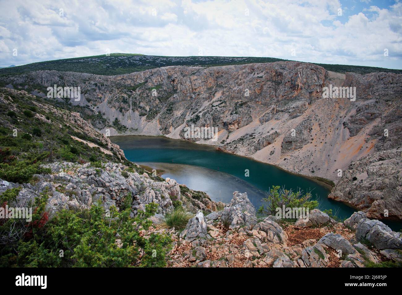 Scenic view of the river from the edge of canyon Stock Photo - Alamy