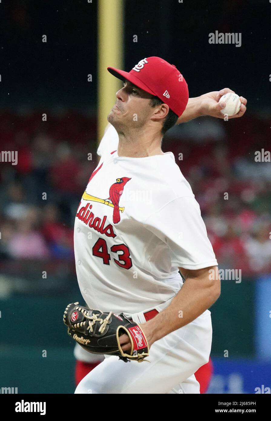 St. Louis Cardinals starting pitcher Dakota Hudson delivers a pitch to ...