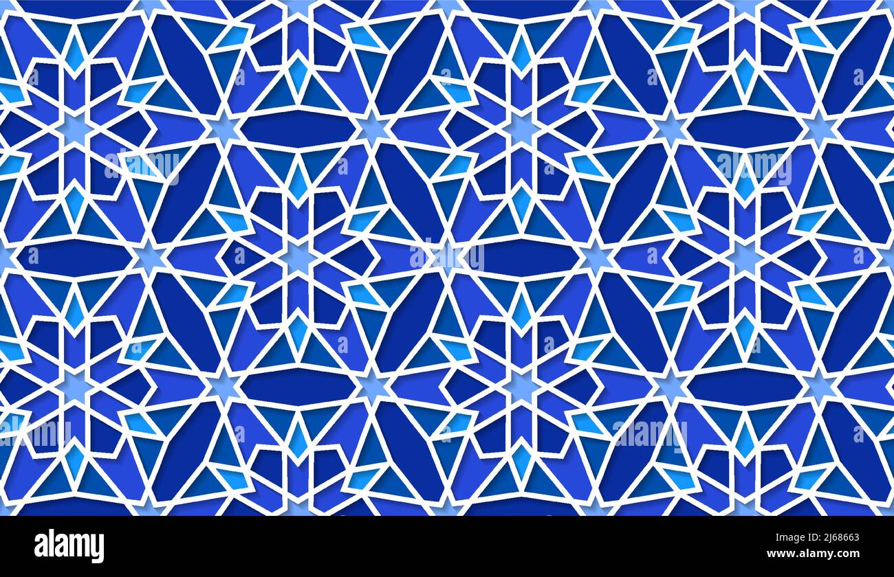 Arabic seamless girih pattern with classic islamic culture ornament ...