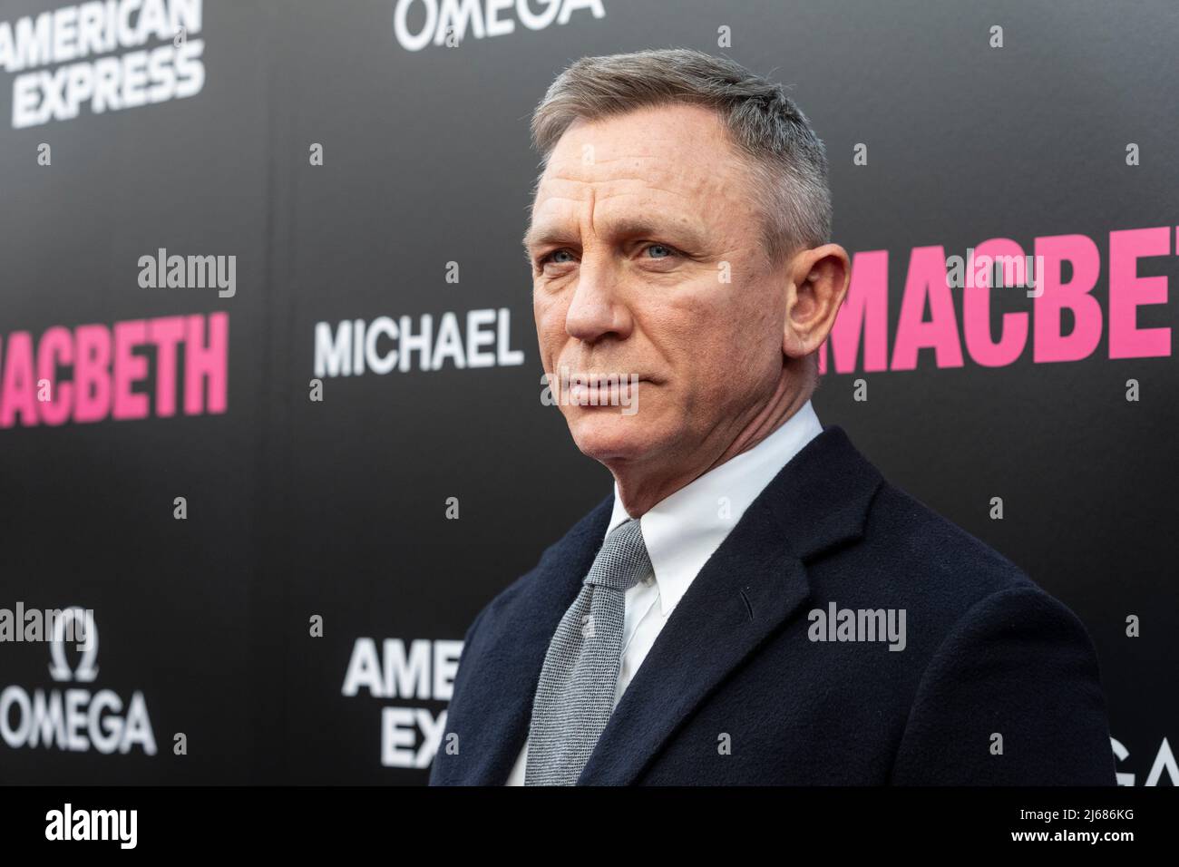 New York, NY - April 28, 2022: Actor Daniel Graig attends the "Macbeth ...