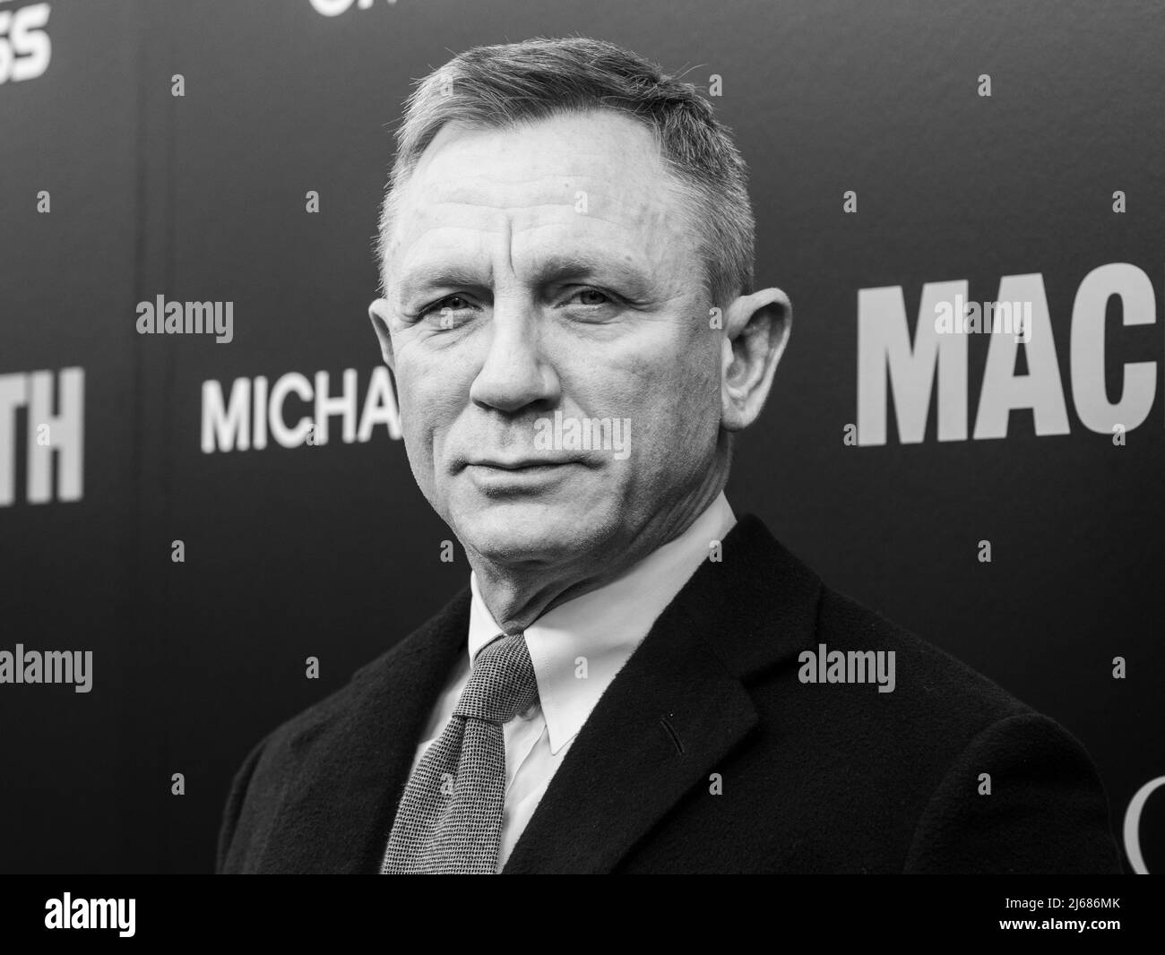 New York, NY - April 28, 2022: Actor Daniel Graig attends the "Macbeth ...