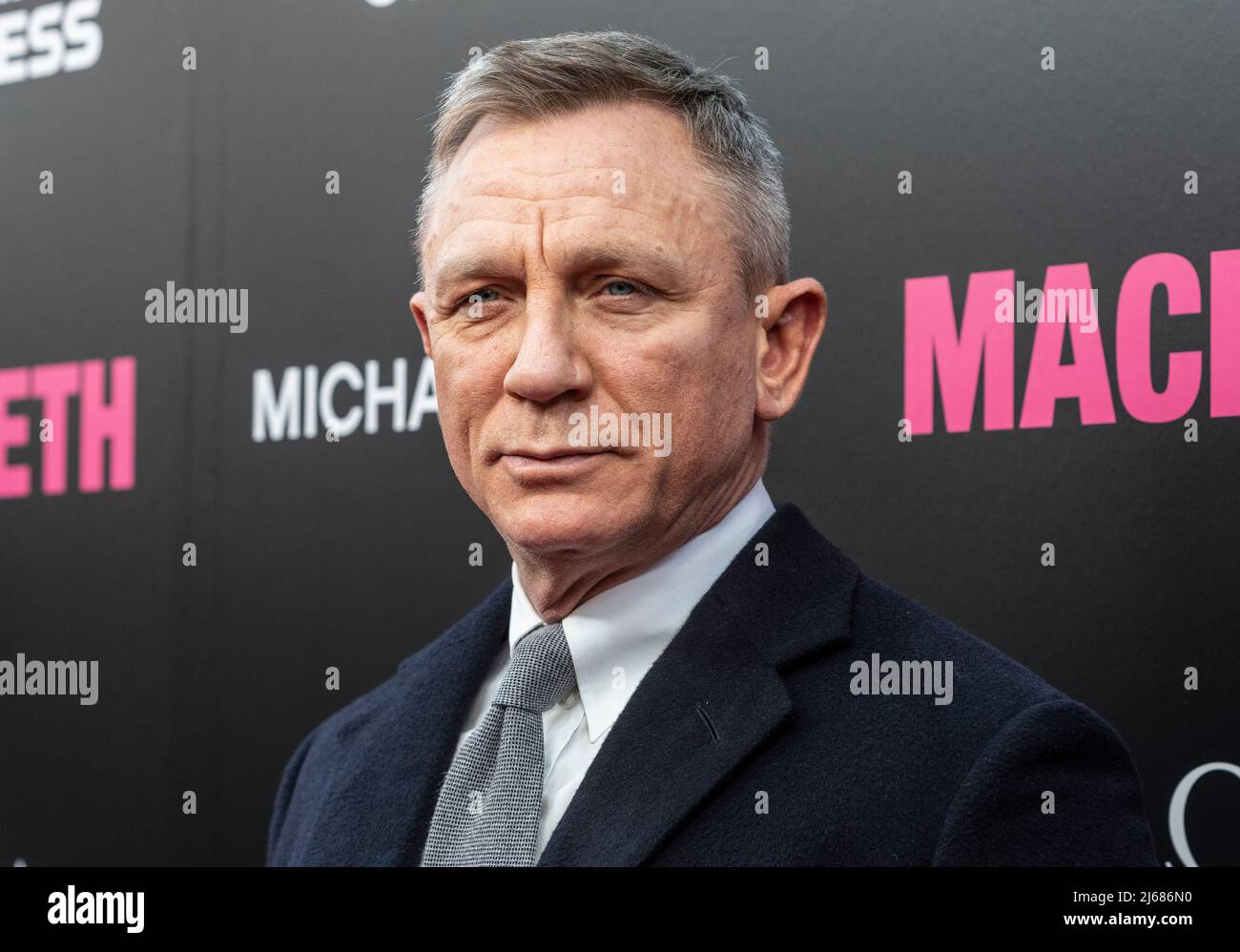 New York, NY - April 28, 2022: Actor Daniel Graig attends the "Macbeth ...