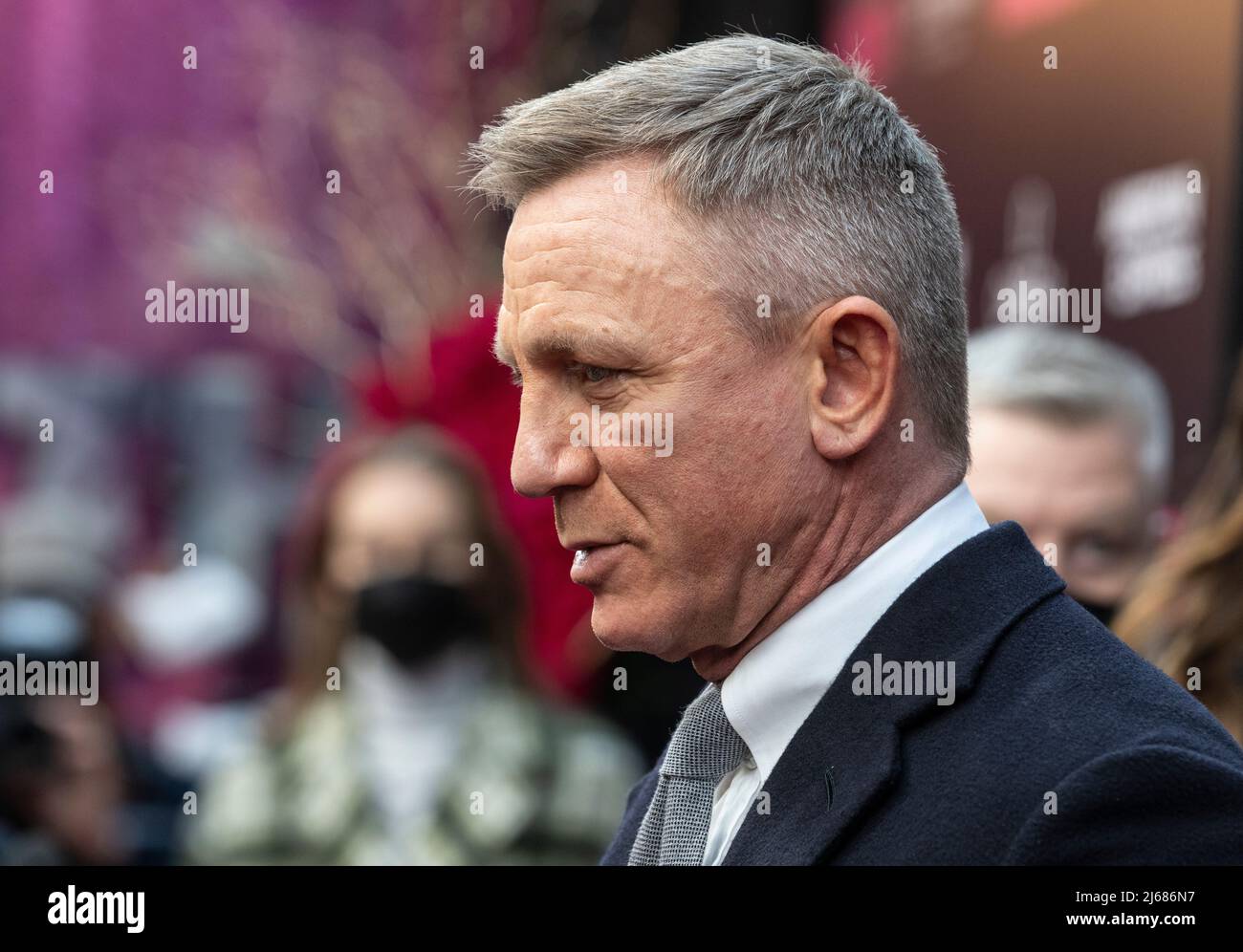 New York, NY - April 28, 2022: Actor Daniel Graig attends the "Macbeth ...