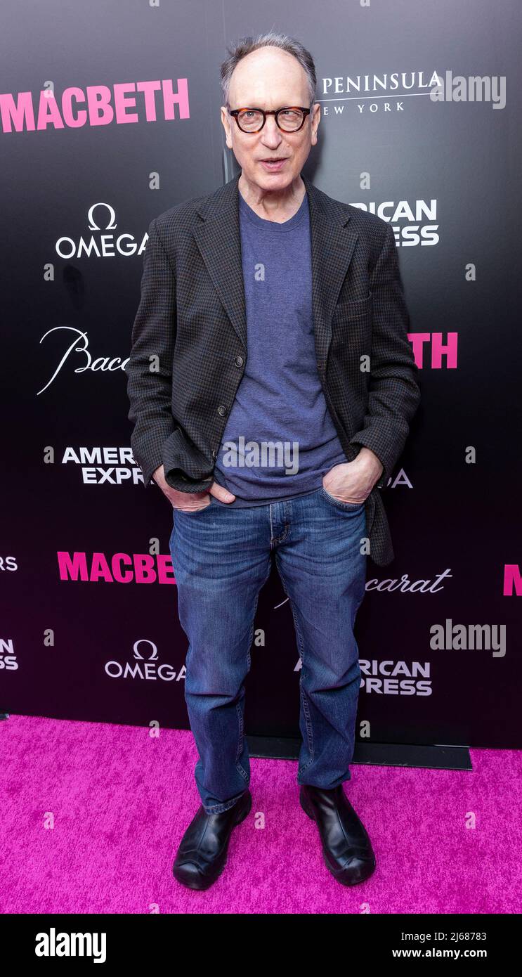 New York, USA. 28th Apr, 2022. Actor Paul Lazar attends the "Macbeth ...