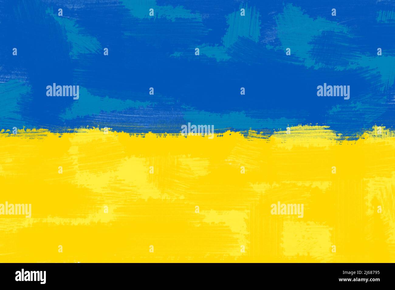 Be brave like Ukraine sine on Ukrainian flag colors. Pride for victory ...