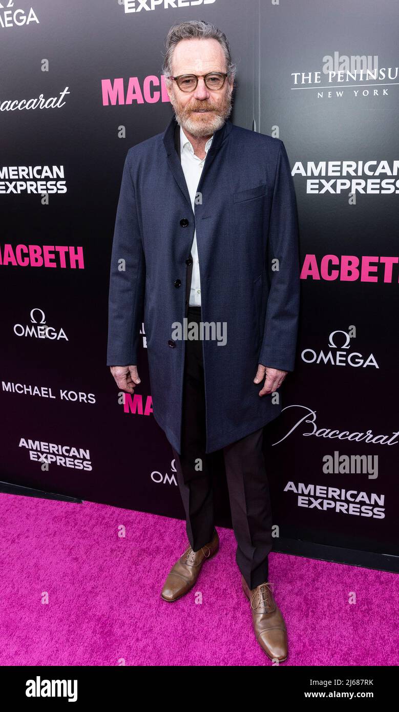 Bryan Cranston attends the "Macbeth" Broadway opening night at the ...