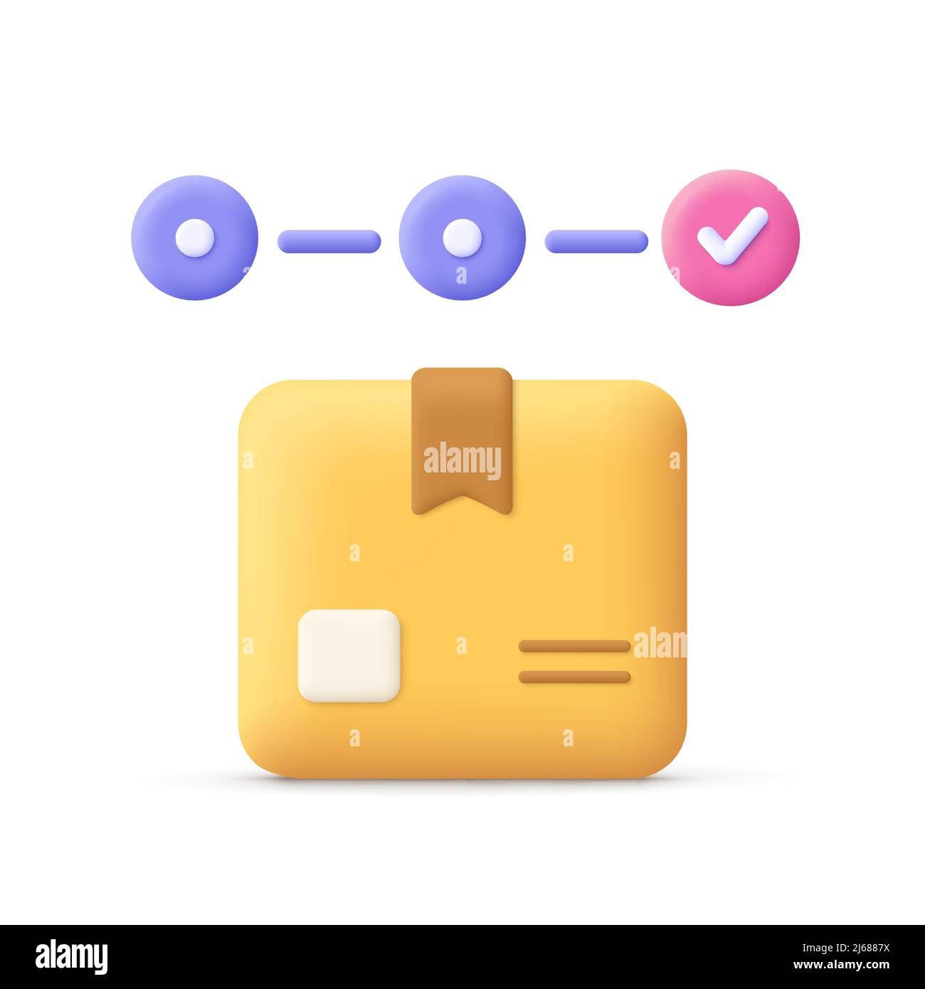 Cardboard box, delivery package, shipping box. Transportation, delivery ...