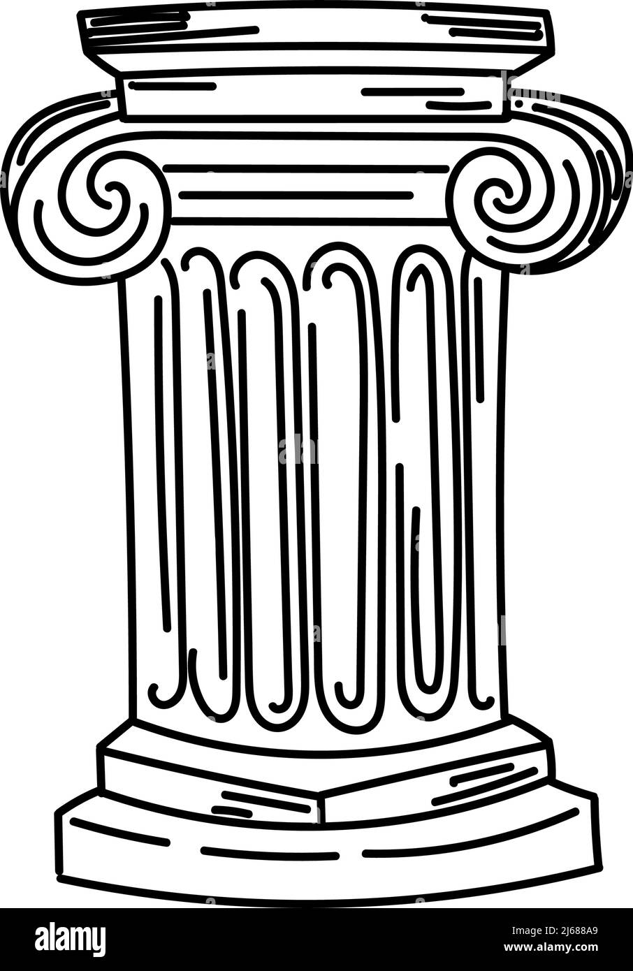 Simple Roman Columns Clip Art