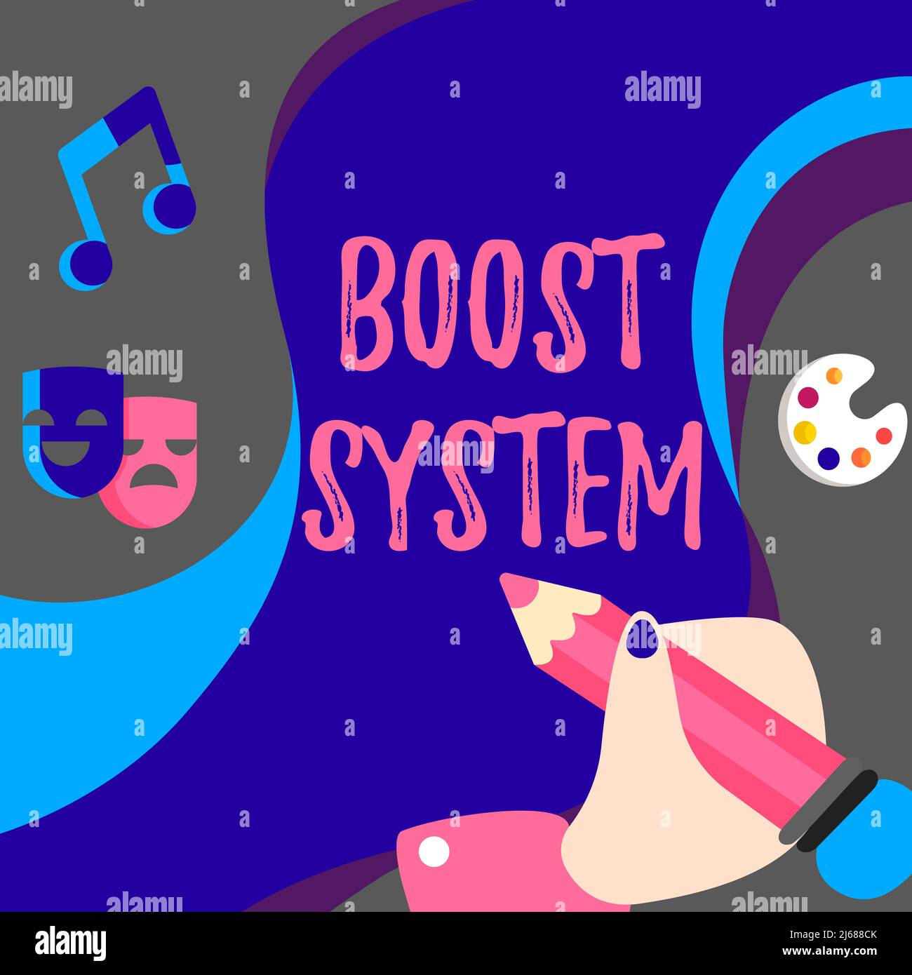 Sign displaying Boost System. Word for Rejuvenate Upgrade Strengthen Be ...