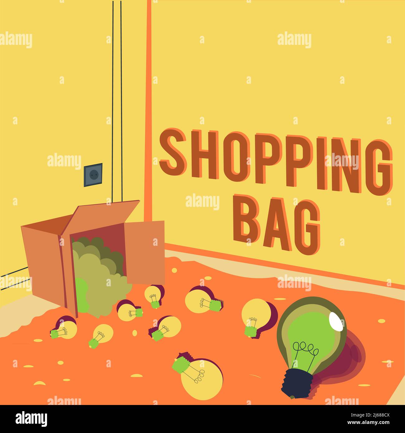 Writing displaying text Shopping Bag. Word Written on Containers for ...