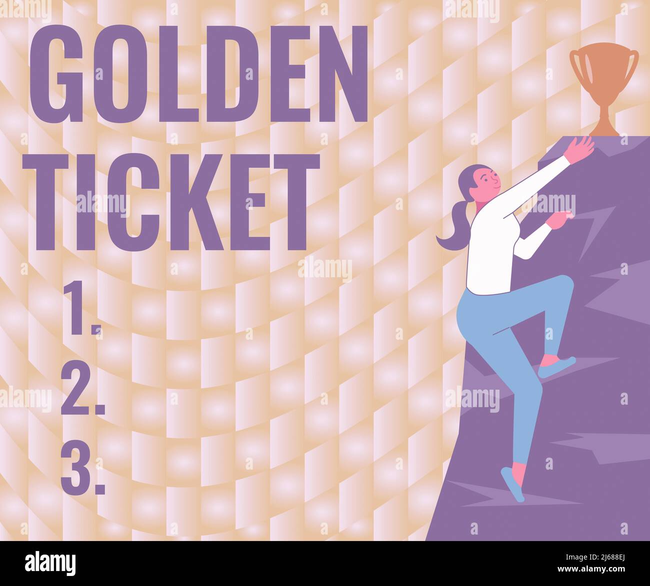 Conceptual display Golden Ticket. Word Written on Rain Check Access VIP ...