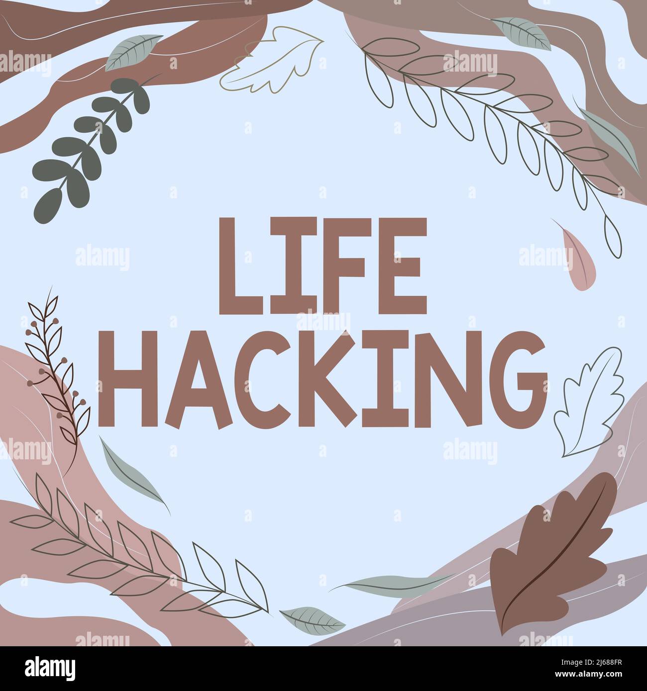 Text showing inspiration Life Hacking. Business idea Simple and clever ...