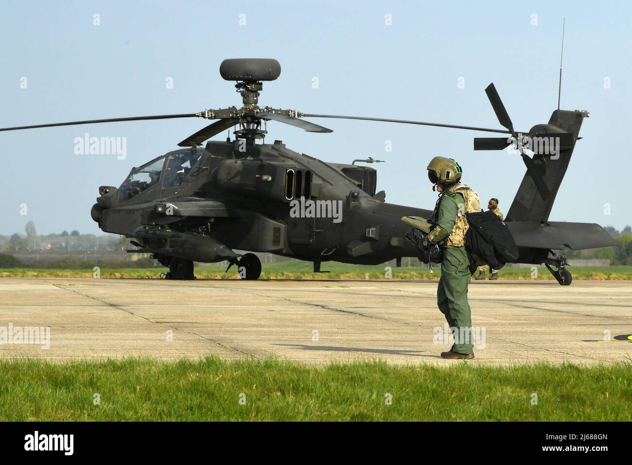 Undated handout photo issued by Ministry of Defence (MoD) of a Apache ...