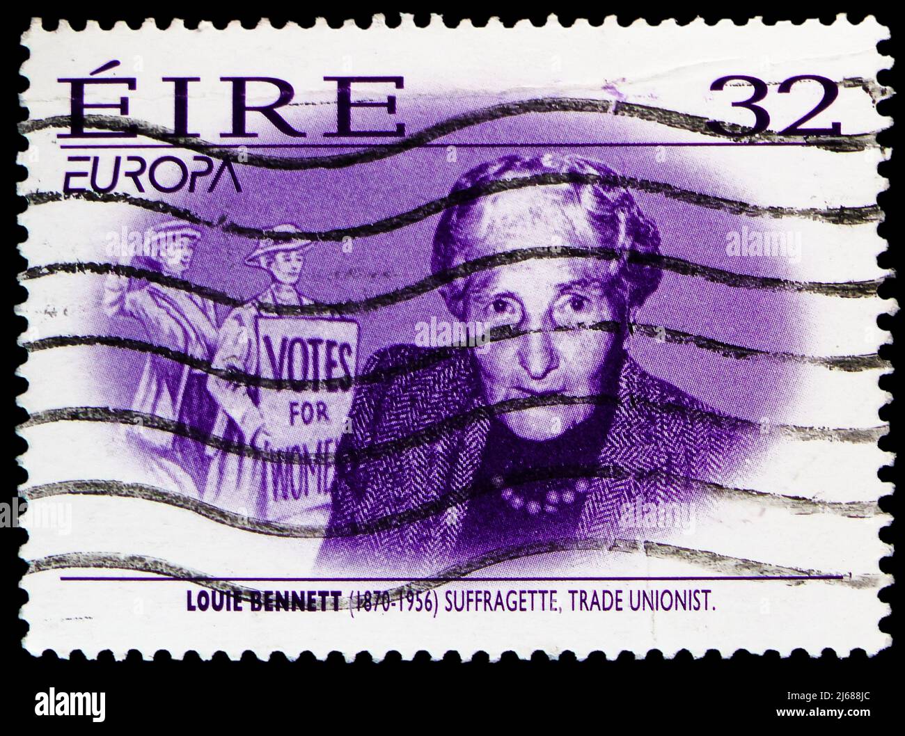 MOSCOW, RUSSIA - MARCH 27, 2022: Postage stamp printed in Ireland shows ...