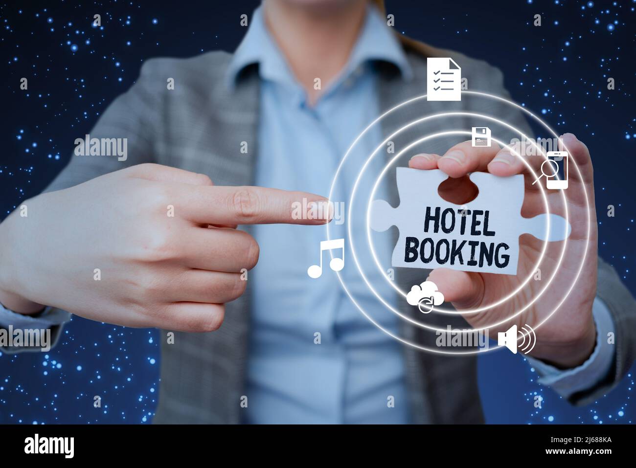 Text sign showing Hotel Booking. Business overview Online Reservations ...