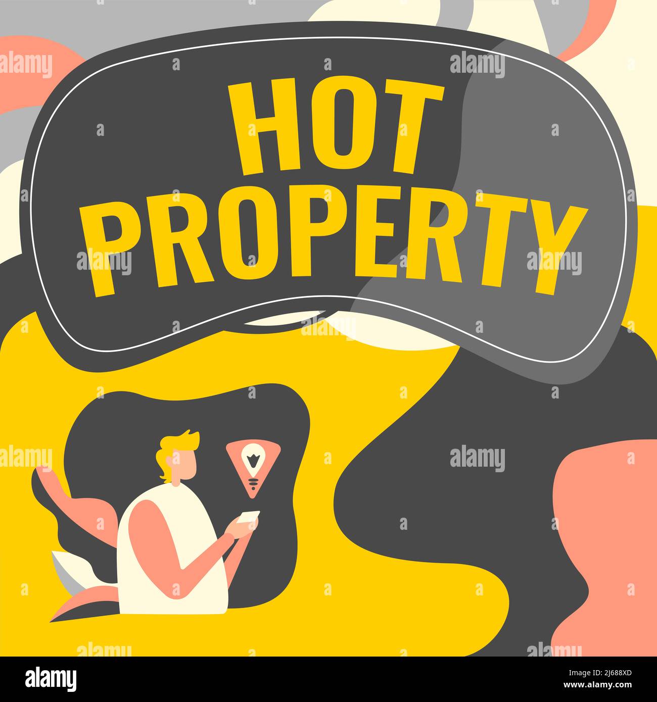 Sign displaying Hot Property. Internet Concept Something which is ...