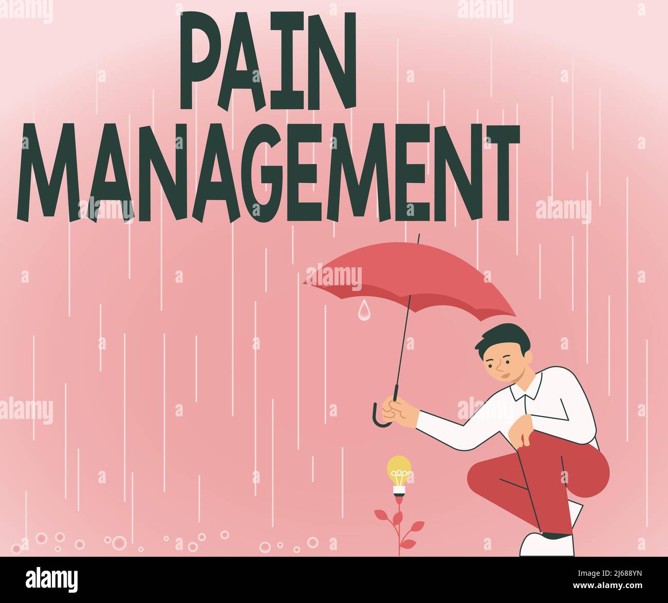 Writing displaying text Pain Management. Word Written on a branch of ...