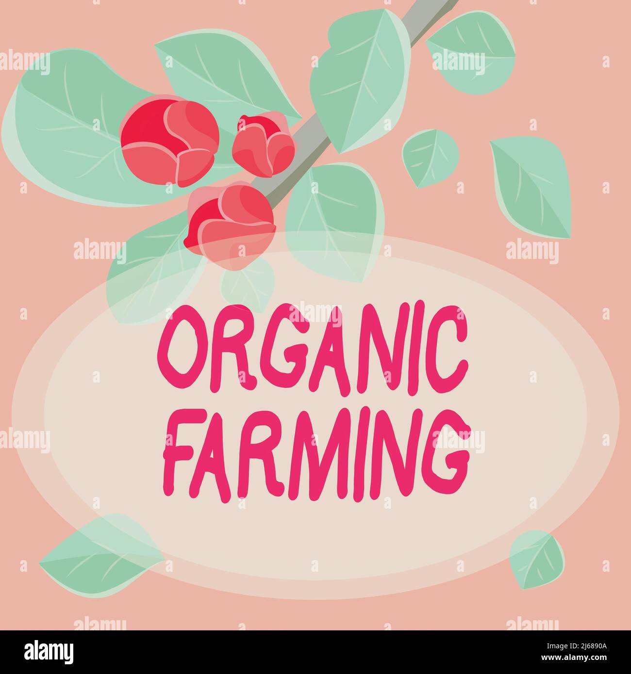 Text showing inspiration Organic Farming. Internet Concept an ...
