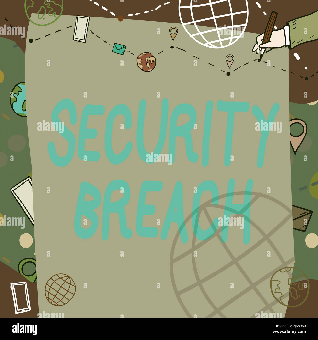Inspiration showing sign Security Breach. Conceptual photo incident ...