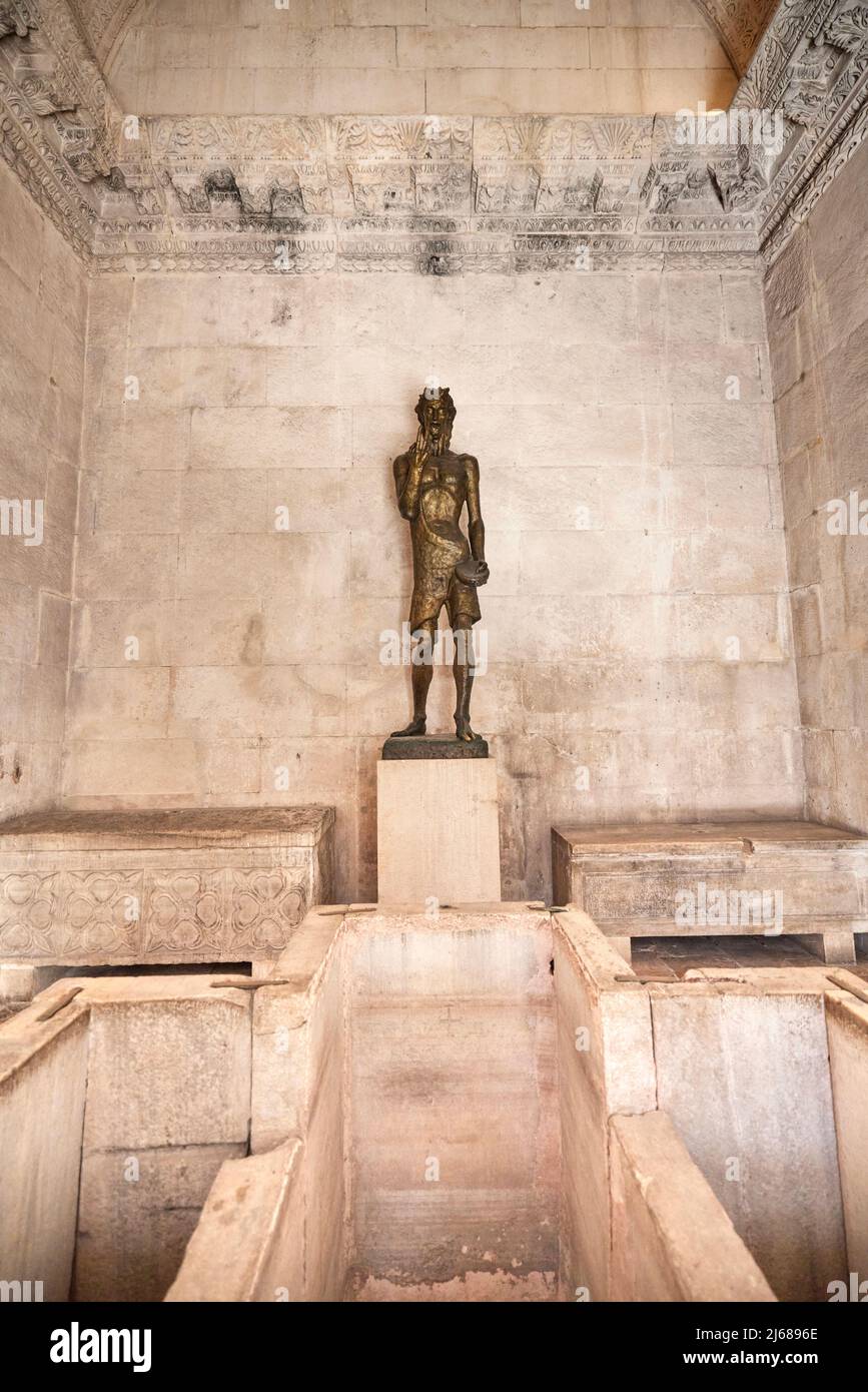 Statue of St John the Baptist inside the Temple of Jupiter in ...