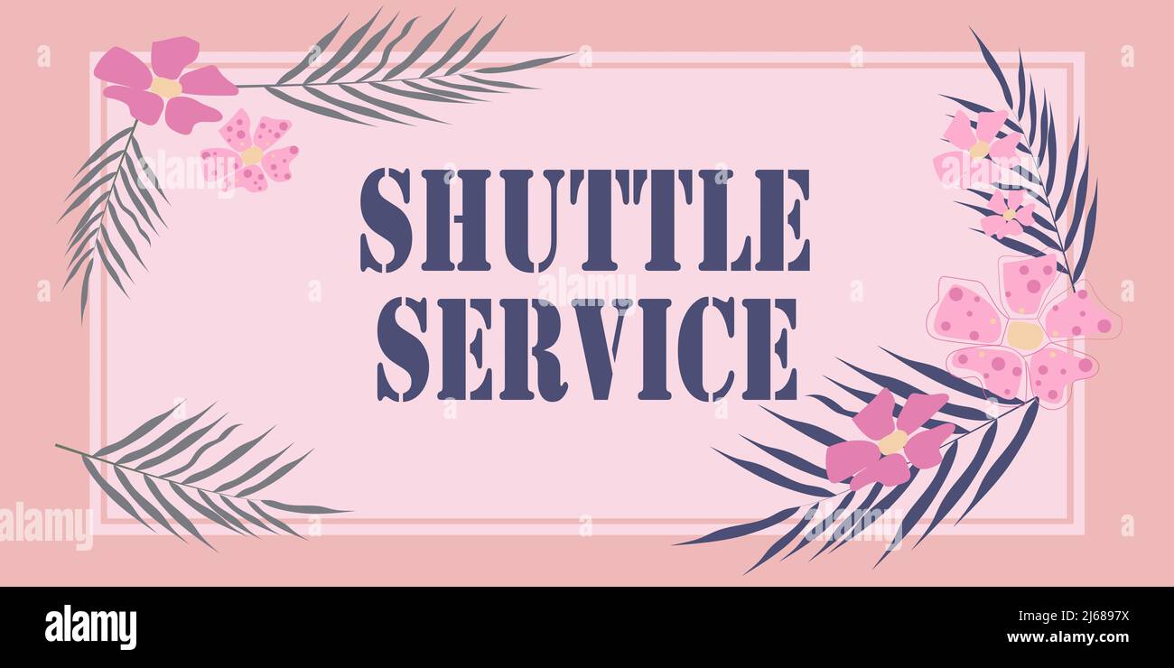 Writing displaying text Shuttle Service. Business idea vehicles like ...
