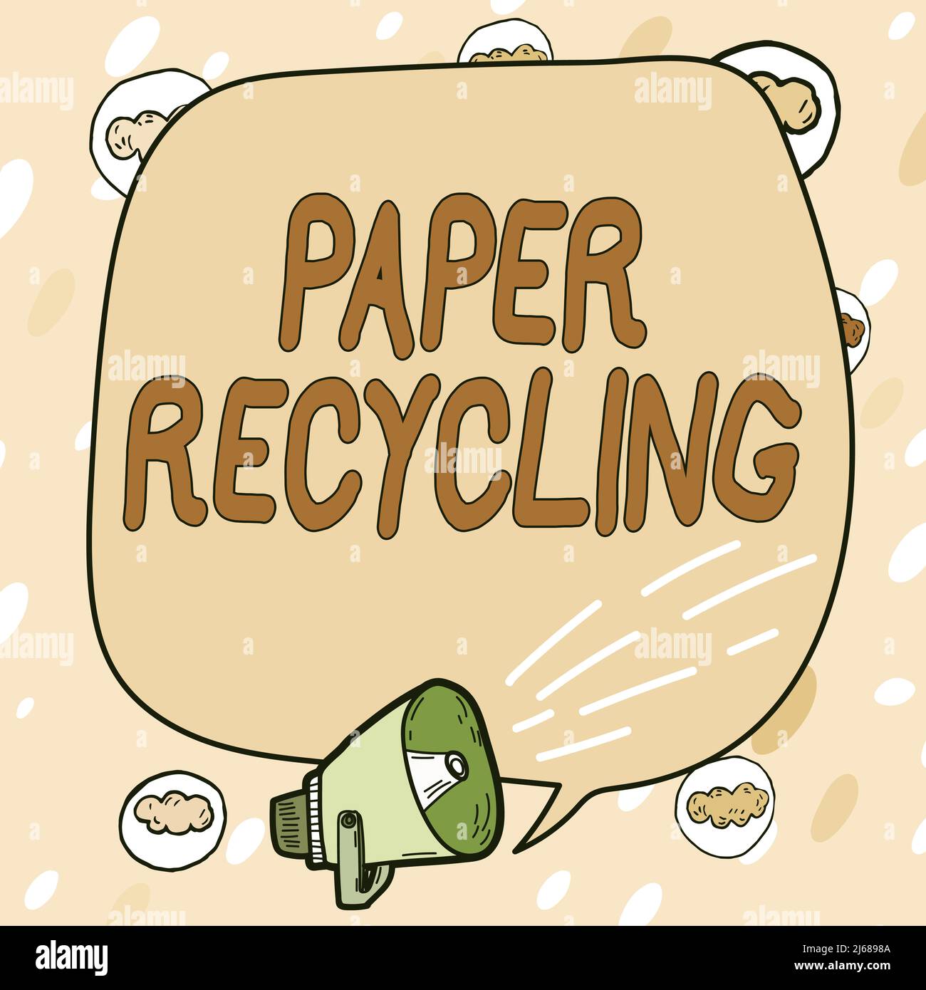 Writing displaying text Paper Recycling. Business concept Using the ...