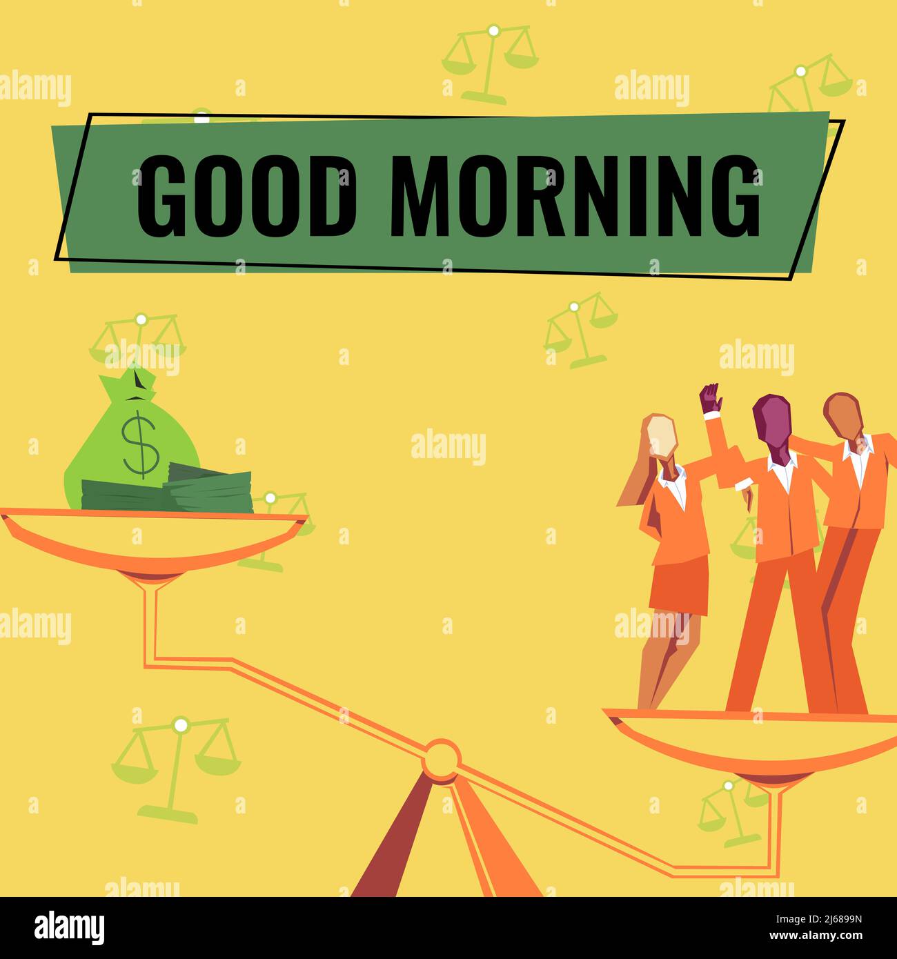 Conceptual caption Good Morning. Business approach A conventional ...