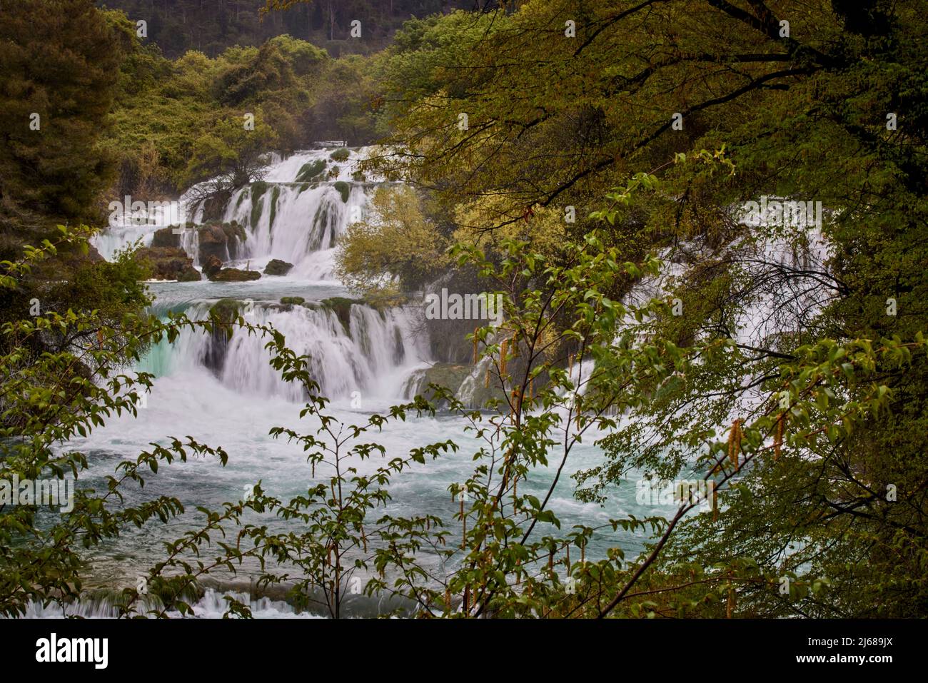 Croatia Krka National Park forest Skradinski Buk waterfall Stock Photo - Alamy
