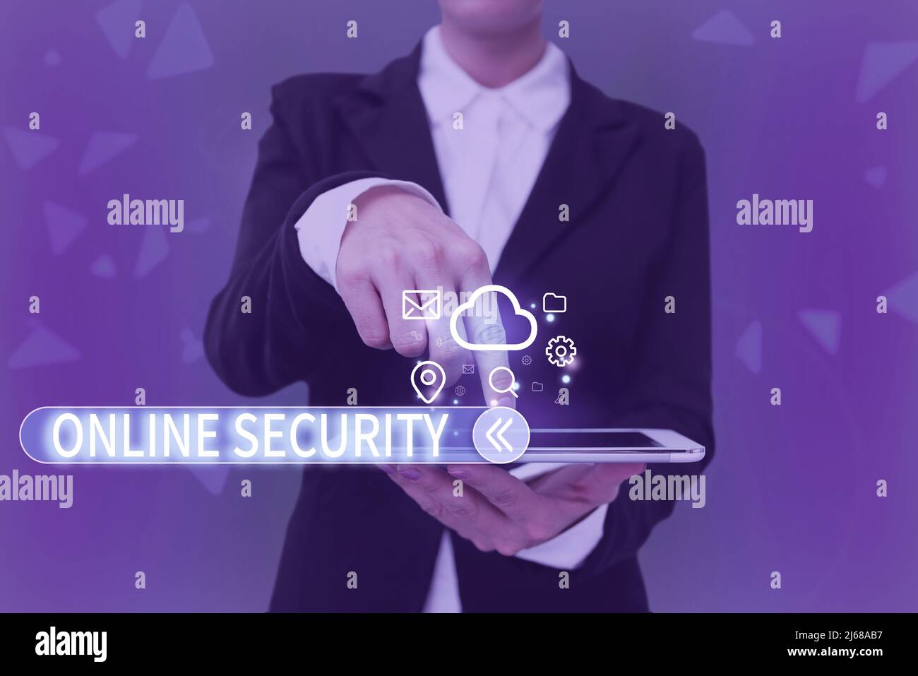 Inspiration showing sign Online Security. Word for rules to protect ...