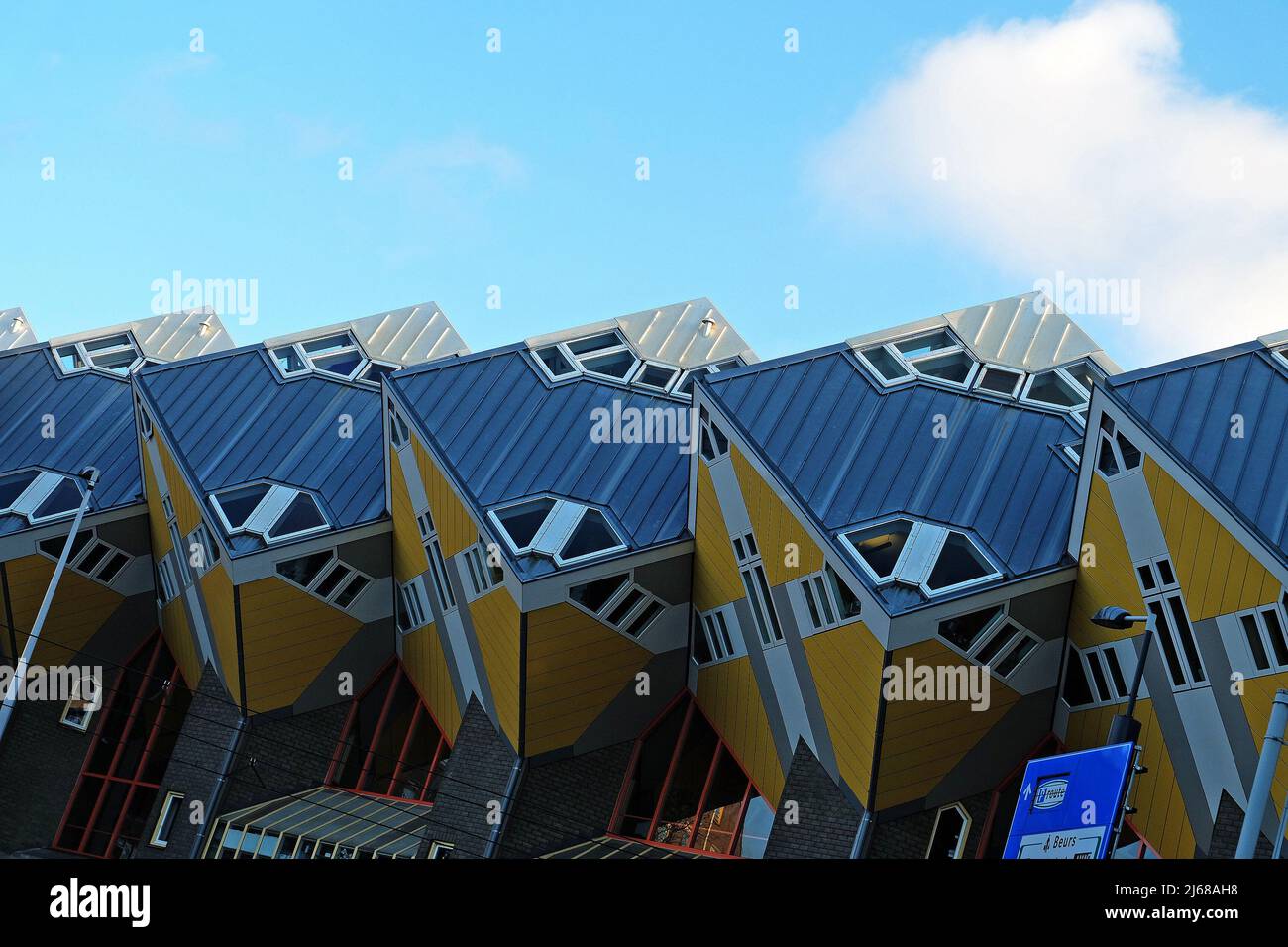 Exterior architecture and design of Rotterdam cube house- Netherlands ...