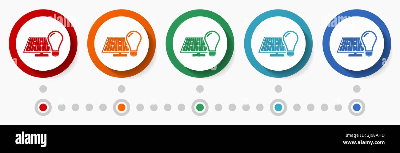 Solar cell circle Stock Vector Images - Alamy