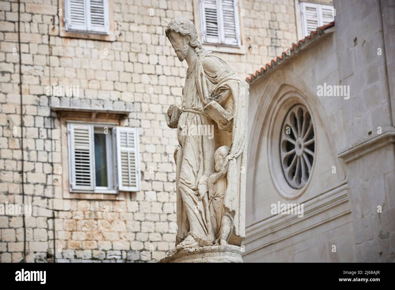 The city of Split in Croatia in the region of Dalmatia, Jesus Christ ...