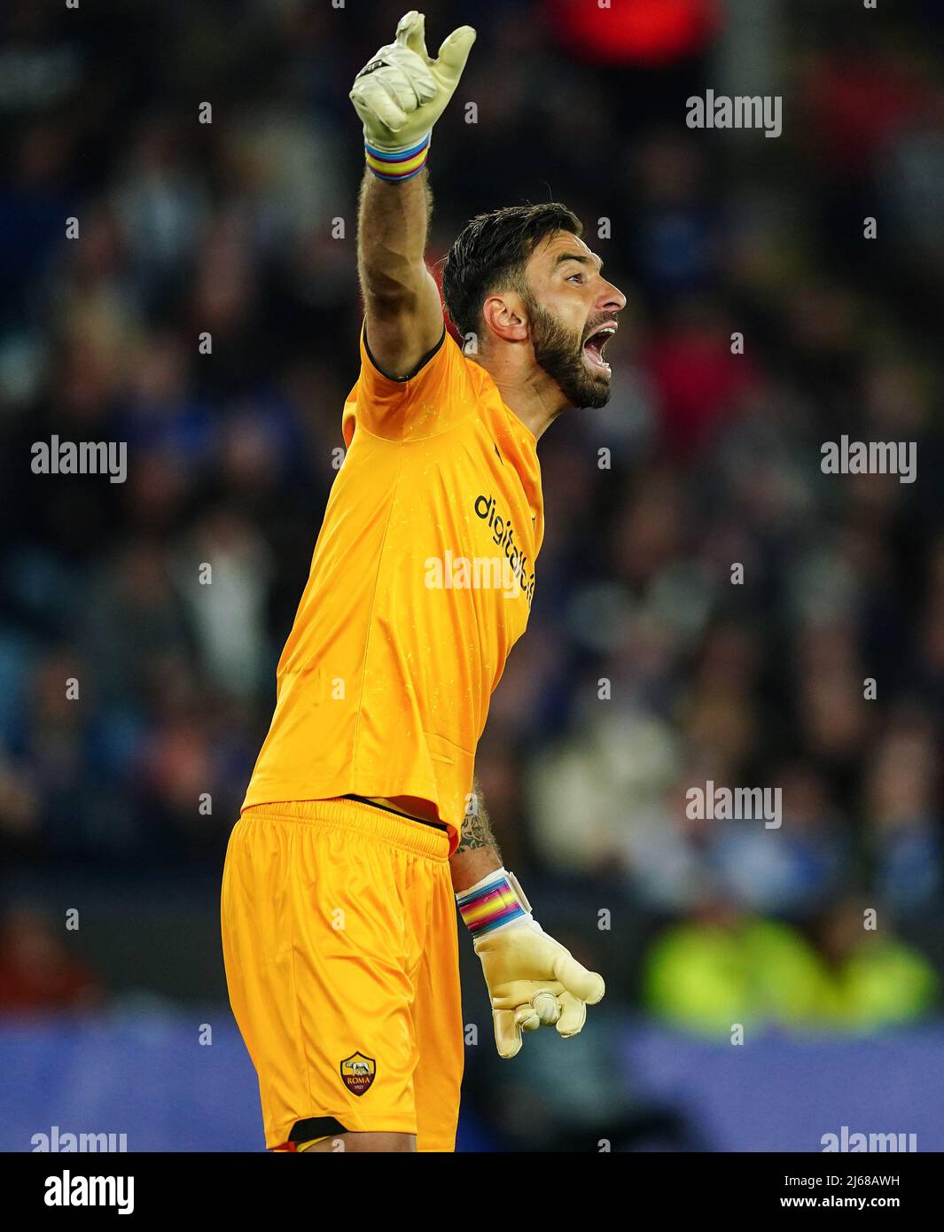 Roma goalkeeper Rui Patricio during the UEFA Europa Conference League ...