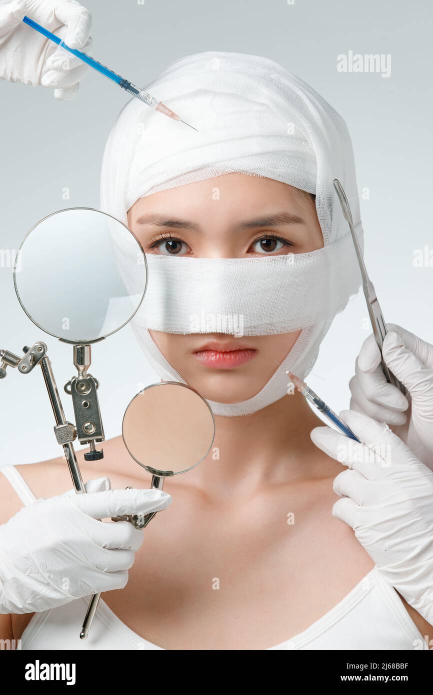Young women with plastic surgery hi-res stock photography and images ...