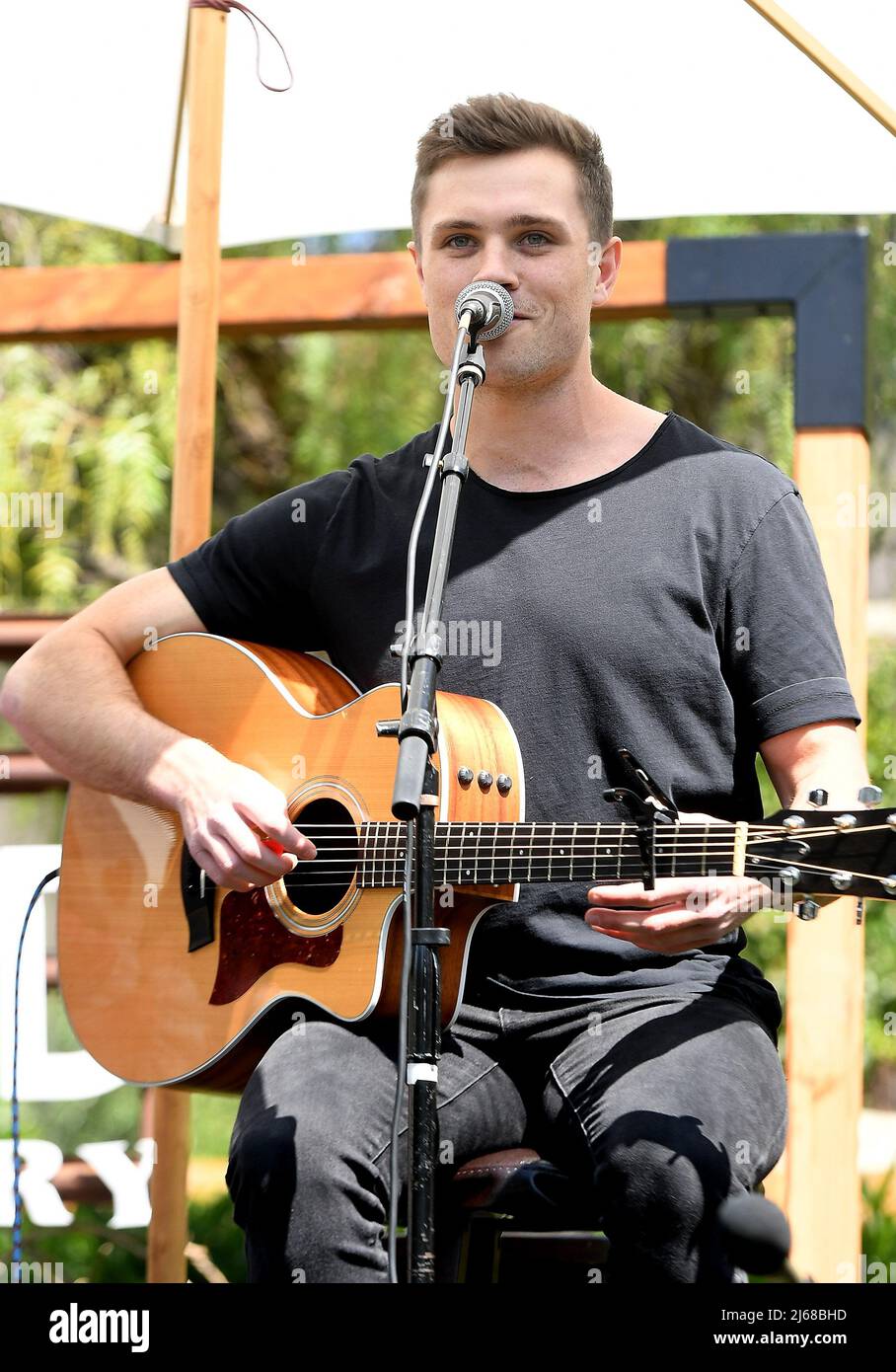 Griffen Palmer performs at Live In The Vineyard Goes Country at Domaine ...