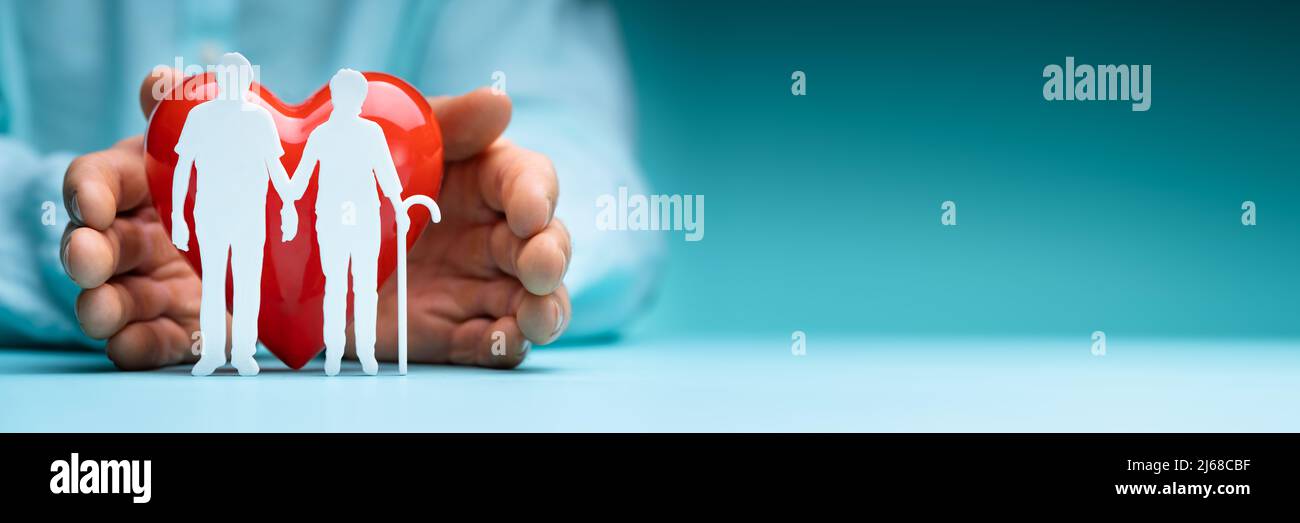Health And Life Insurance. Heart Protected By Doctor Stock Photo - Alamy