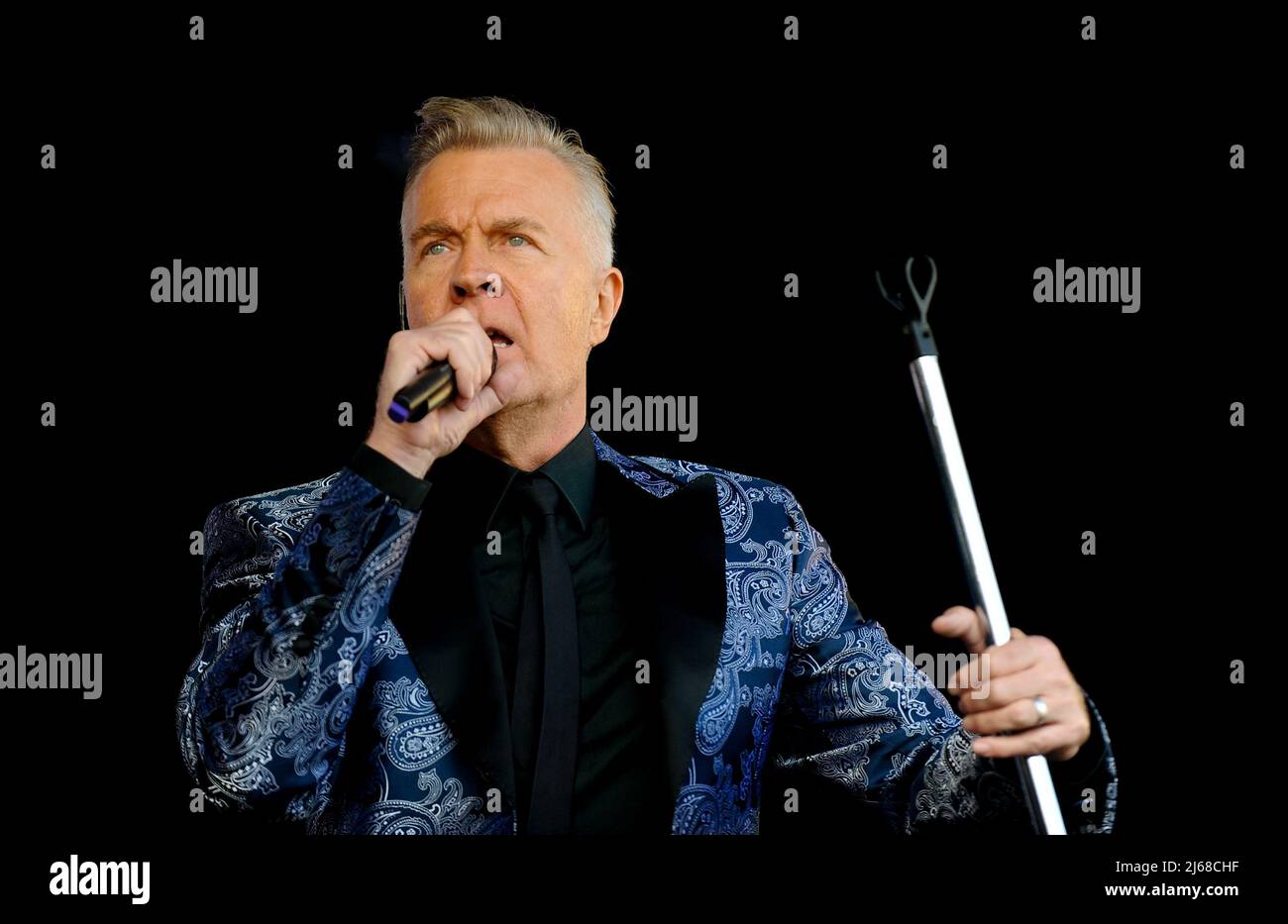 Martin Fry the lead singer of 80s Band ABC performing at Flashback ...