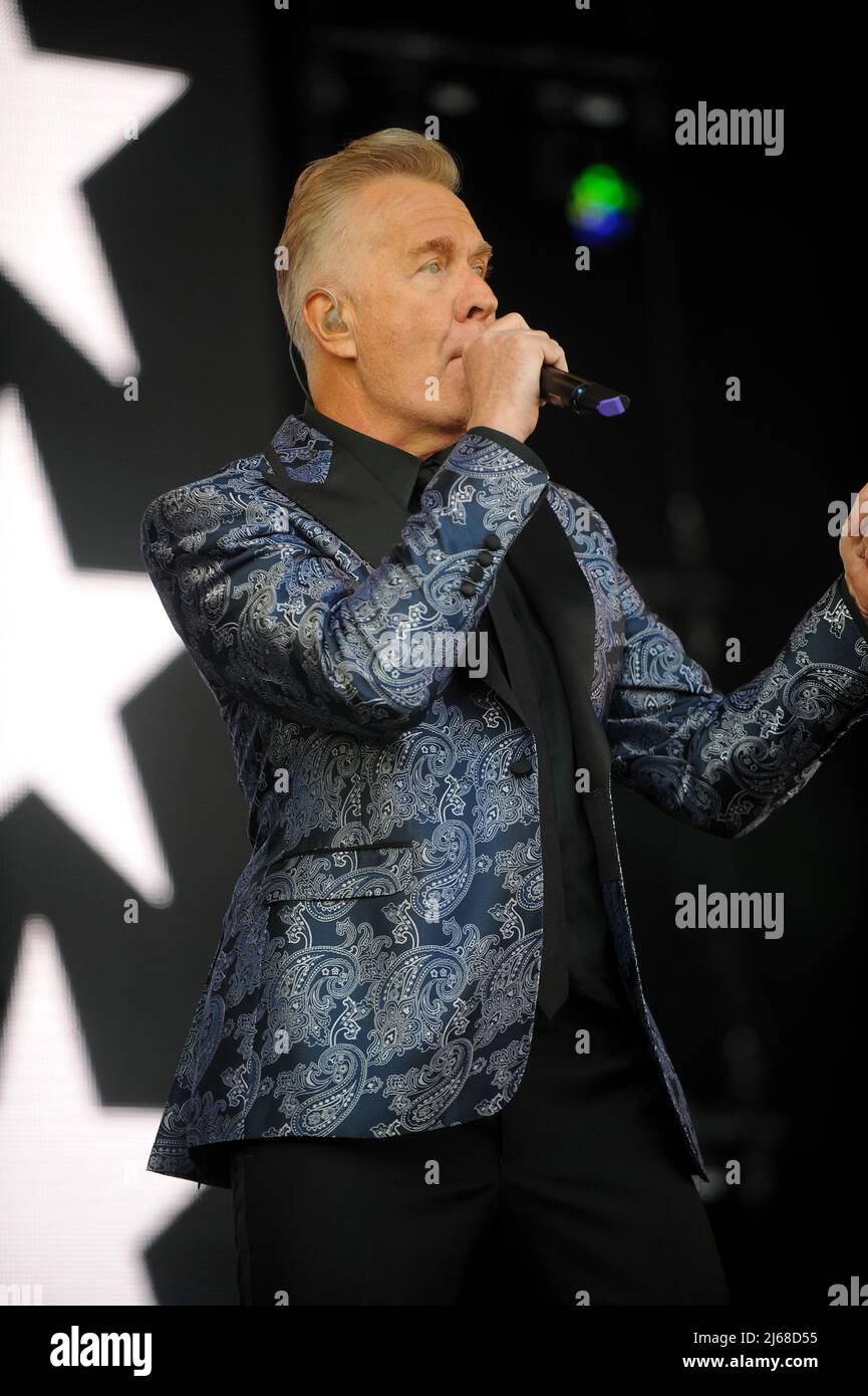 Martin Fry the lead singer of 80s Band ABC performing at Flashback ...