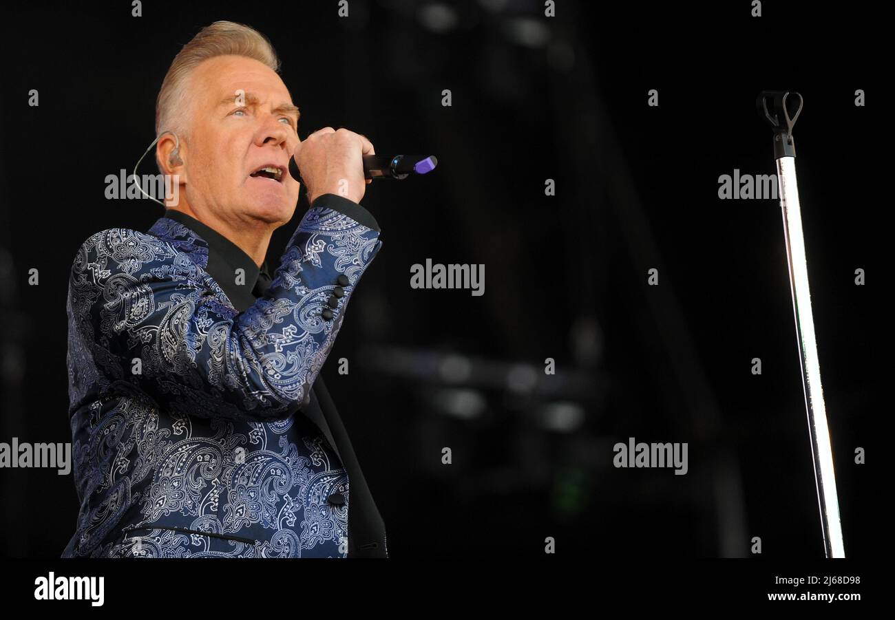 Martin Fry the lead singer of 80s Band ABC performing at Flashback ...