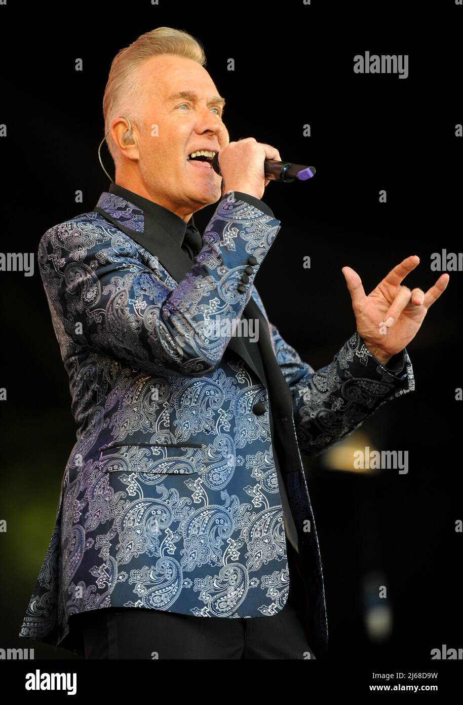 Martin Fry the lead singer of 80s Band ABC performing at Flashback ...