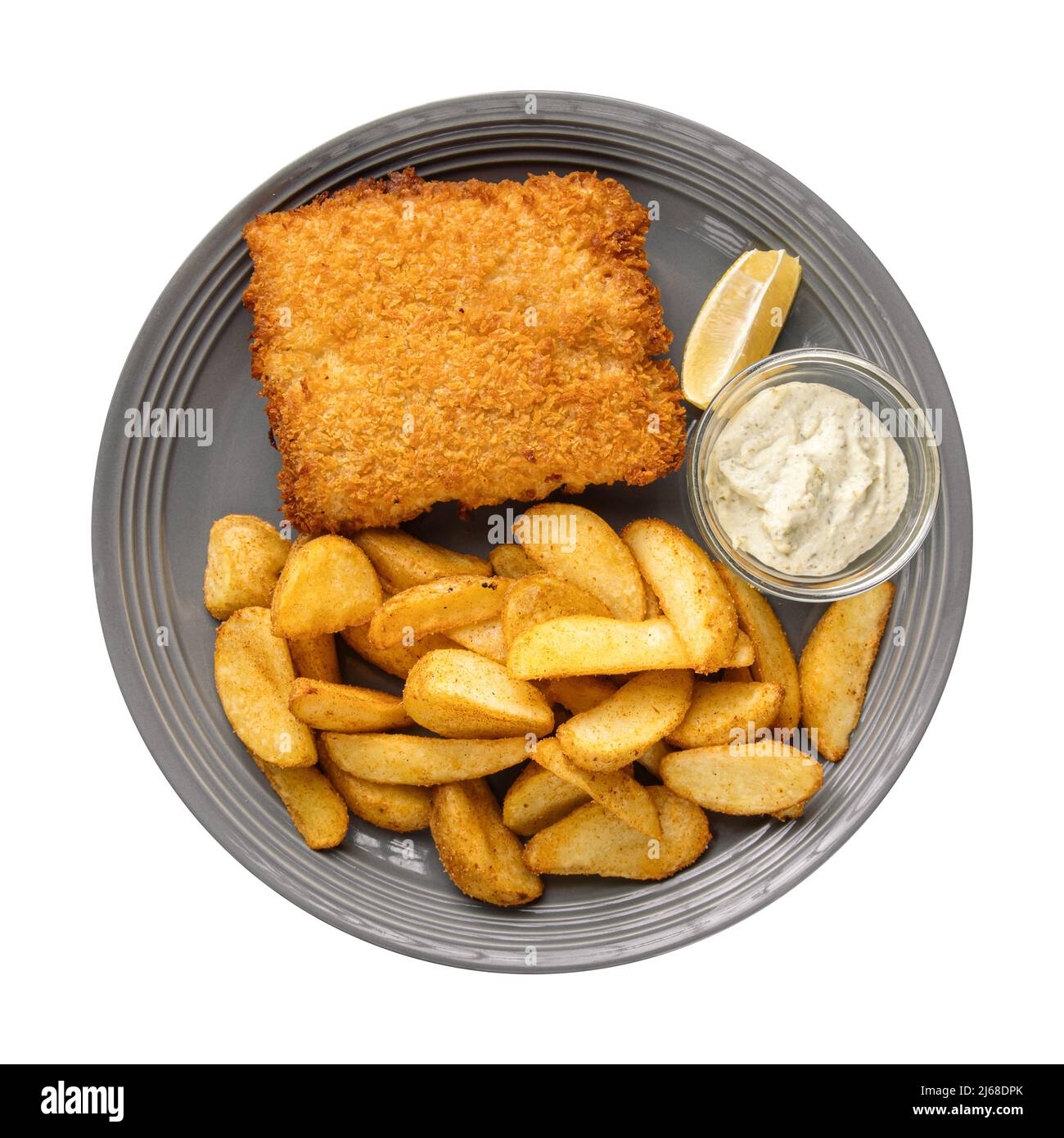 Nutrition fish and chips Cut Out Stock Images & Pictures - Alamy