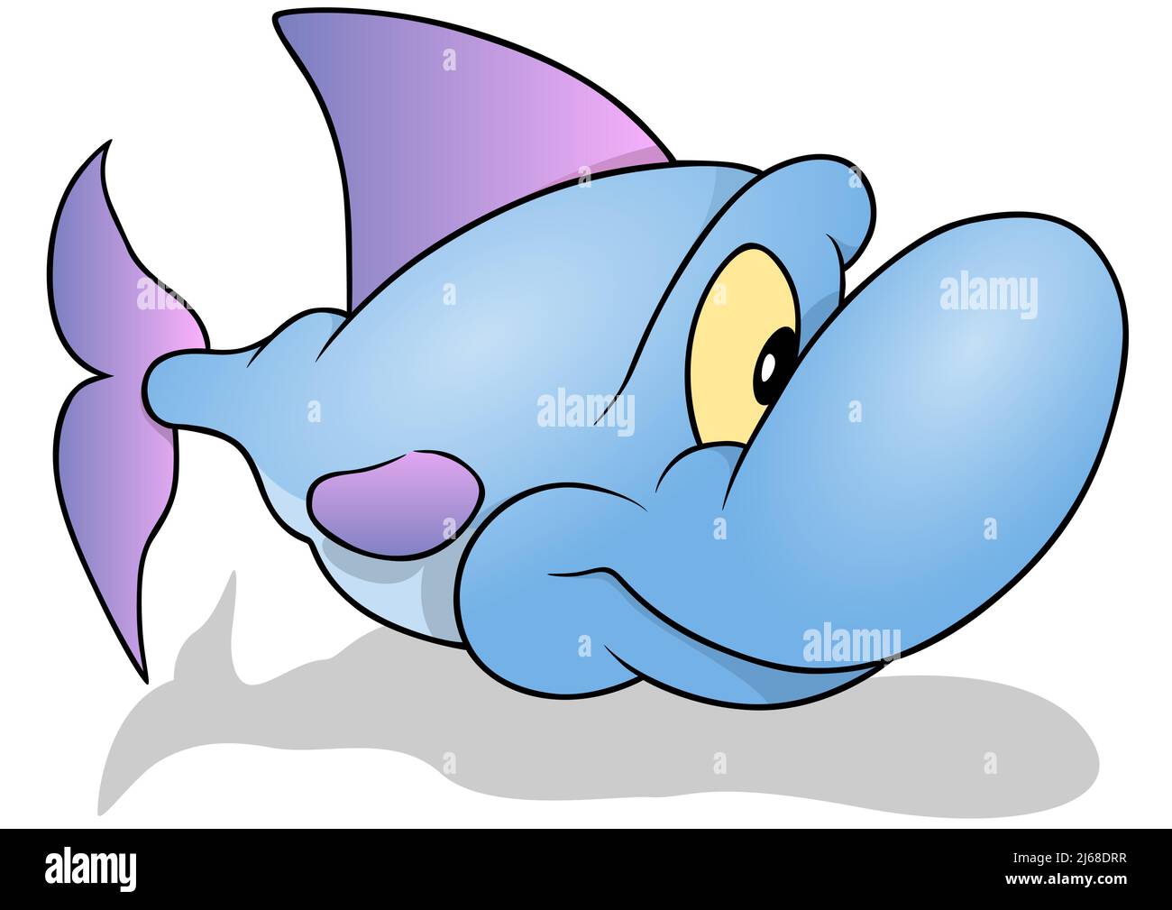 Marine life small fish big Stock Vector Images - Alamy